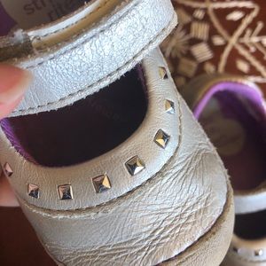 Stride Rite | Shoes | Stride Rite Silver Mary Jane Shoes | Poshmark